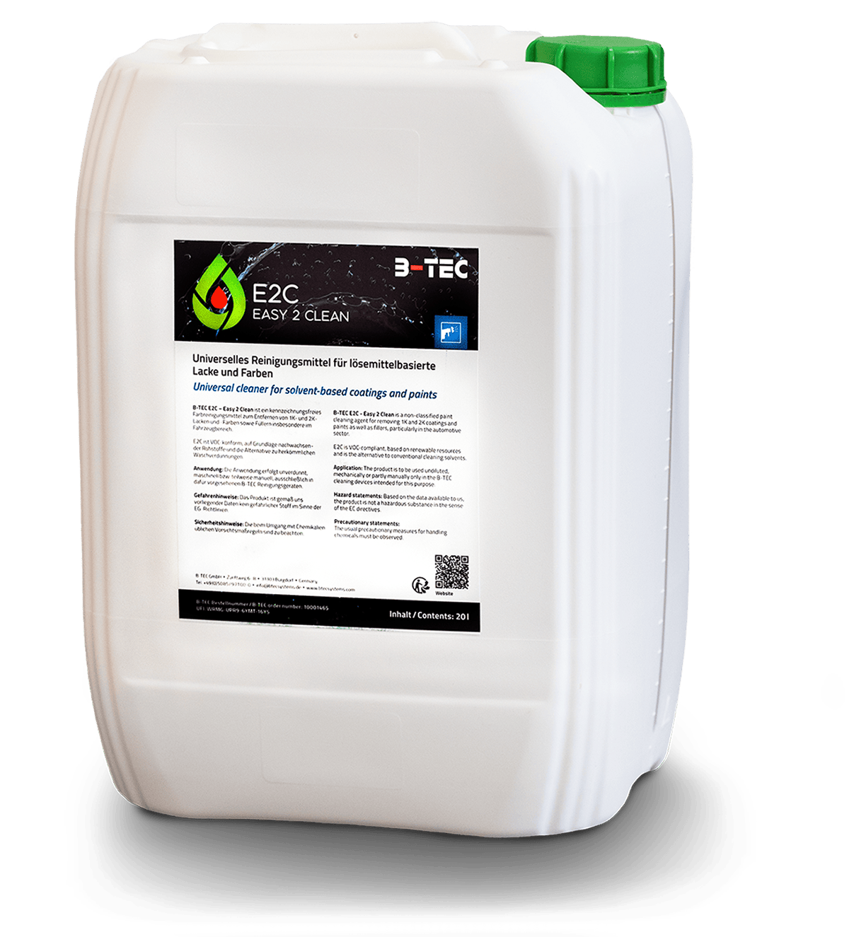 E2C - Easy 2 Clean Paint and coating cleaner | B-TEC GmbH
